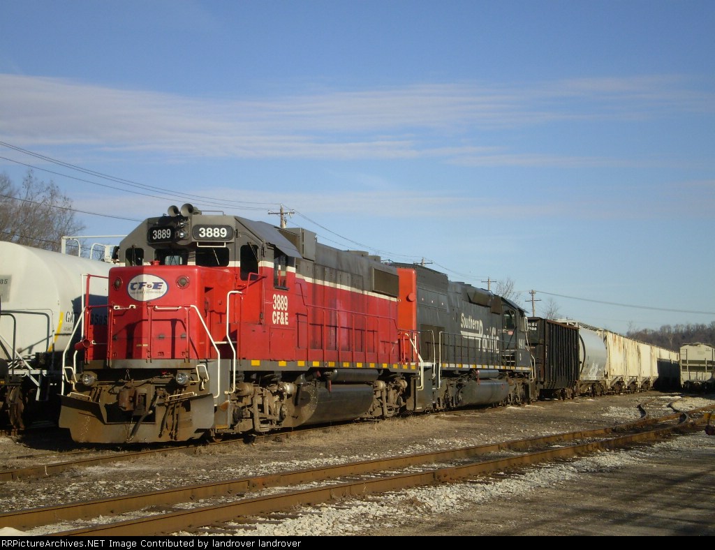 CF&E 3889 & 9400 At Valley Jct On The Local